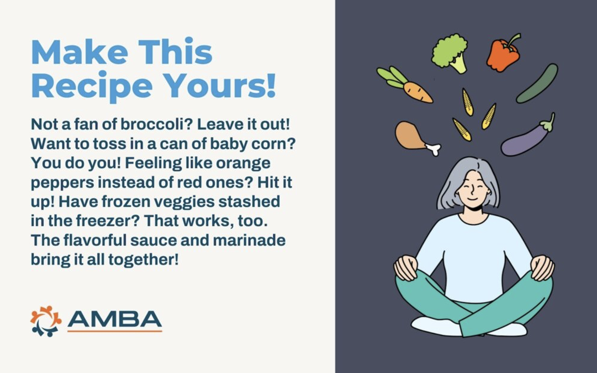 AMBA’s March Recipe: Healthy Chicken Stir Fry March info